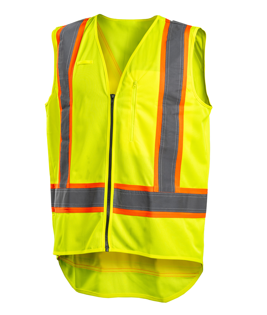Robuck X-Back Yellow/Orange Hi Vis Vest NZ | Leedsafe
